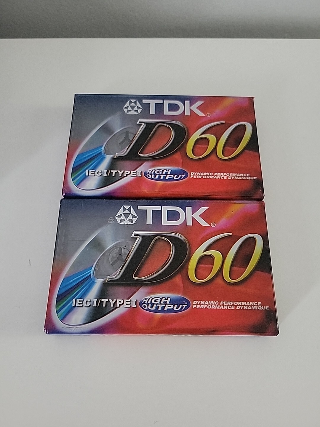 Lot of 2 TDK D60 High Output Blank Audio Cassette Tapes IECI/Type I ...