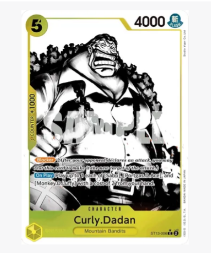 Curly.Dadan - ST13-006 - C - Alternate Art - Foil One Piece | eBay