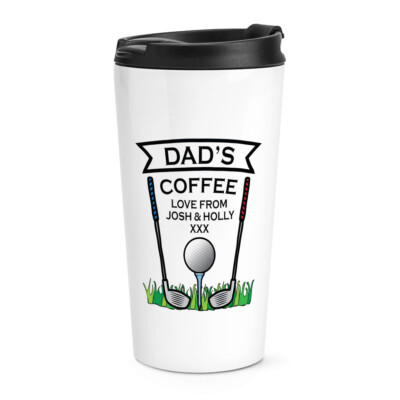 Personalisiert Golf Kaffee Liebe Reise Becher Tasse Papa Opa Vatertag ...