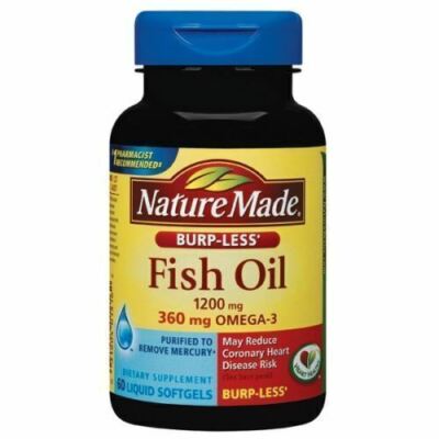 Fish Oil Burp-Less 1200 Mg 200 Tabs By Nature Made 31604026578| eBay