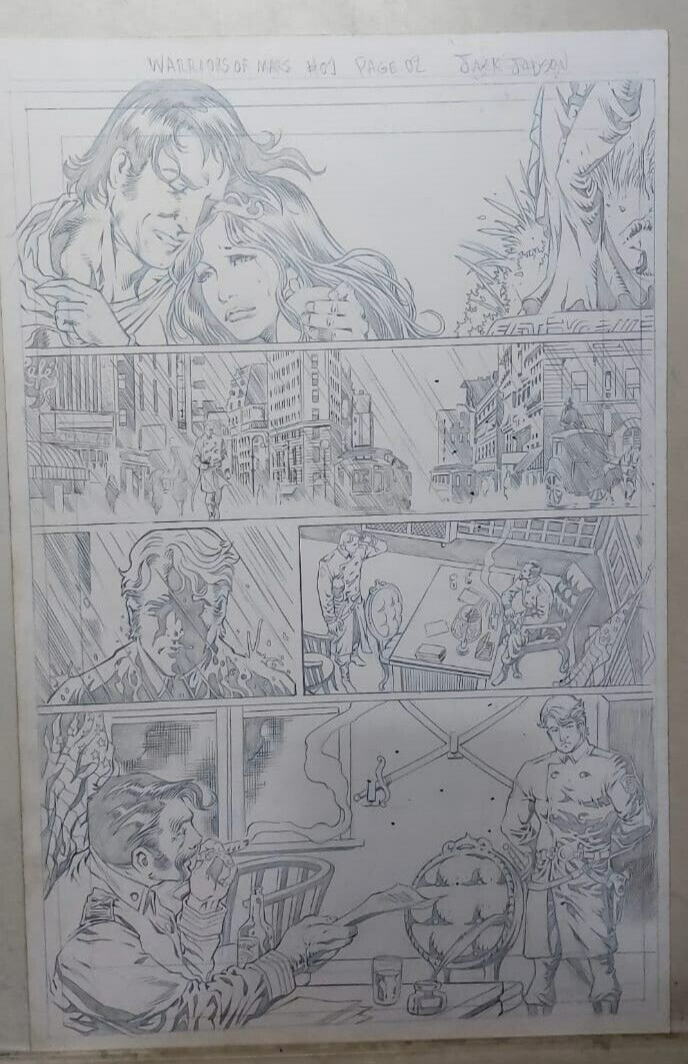 WARRIOR OF MARS 19 BY JACK JADSON 11X17'' ORIGINAL | eBay