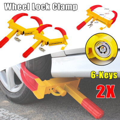 2X Wheel Lock Anti Theft Wheel Clamp 4 Mobility Scooter Disabled Bike ...