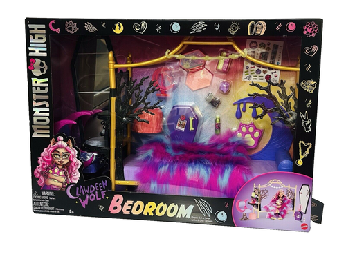 Monster High Clawdeen Wolf Bedroom Playset w Bed and Accessories Brand New G3 | eBay