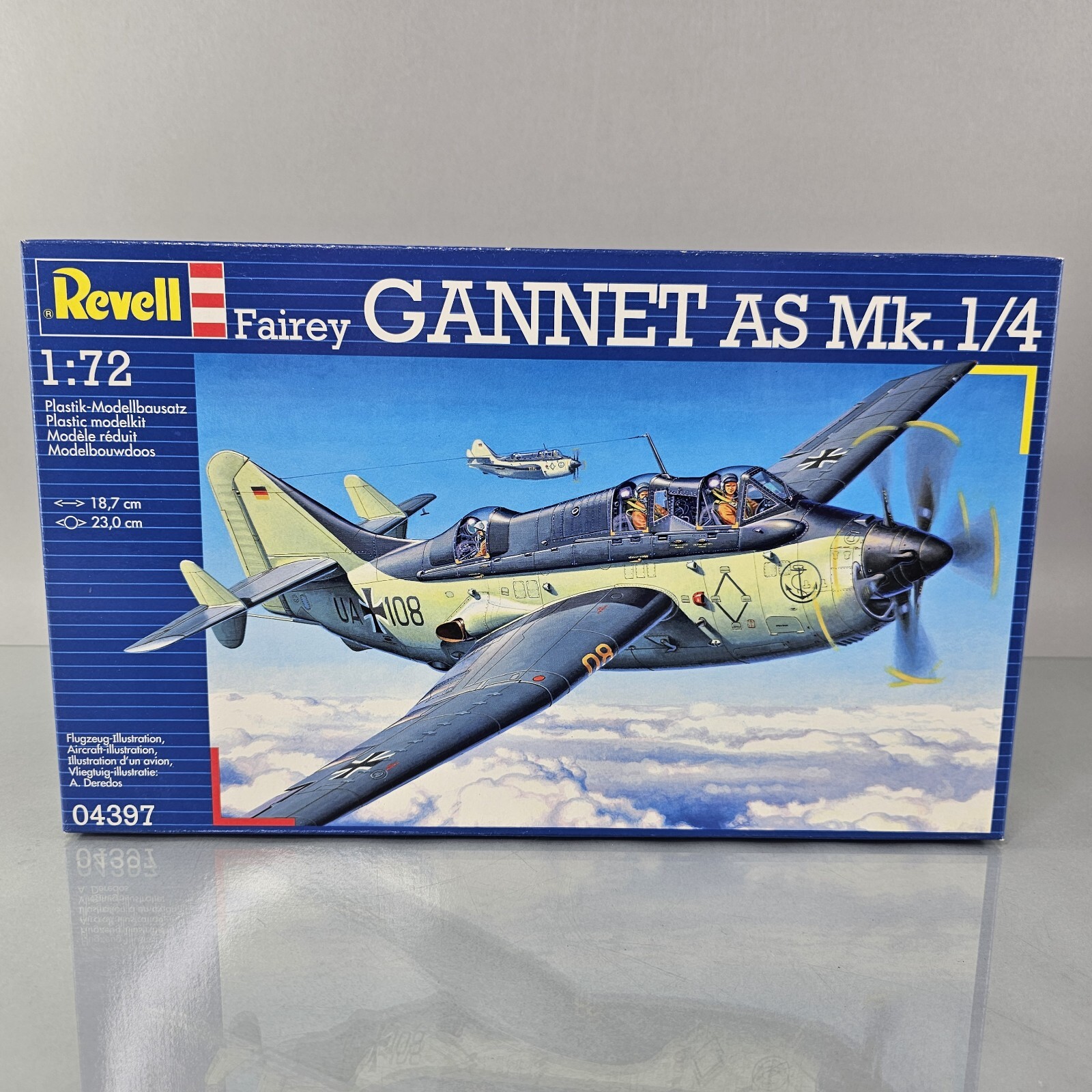 Revell 1:72 Fairey Gannet AS Mk. 1/4 Model Kit 04397 Carrier Aircraft ...