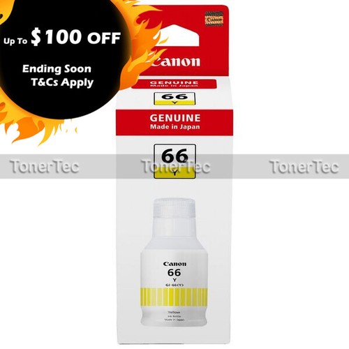 Canon Genuine GI66 MegaTank Ink Bottle Yellow for Canon GX6060/GX7060 ...