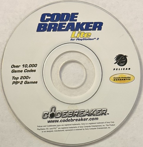 Code Breaker Lite V1.0 (Sony Playstation 2, PS2) DISC ONLY | NO ...