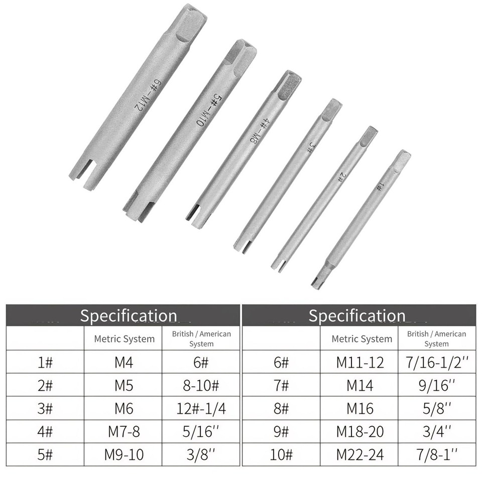 Tap Extractor Set Tap Extractors Broken Tap Extractor Steel Broken Head ...