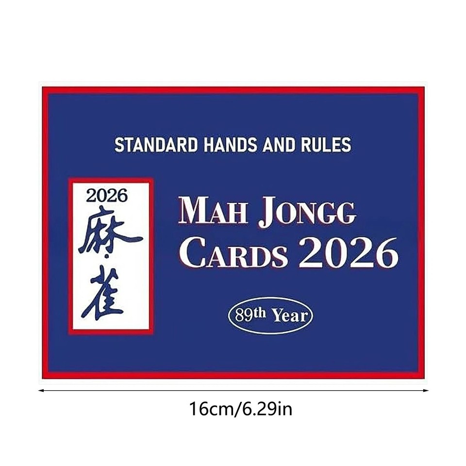 2026 Mahjong Cards 4Pcs Mah Jongg National Official Standard Rules ...