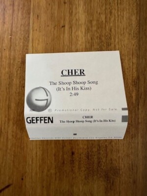 Cher Shoop Shoop Song Promo Cassette Single 1991 | eBay