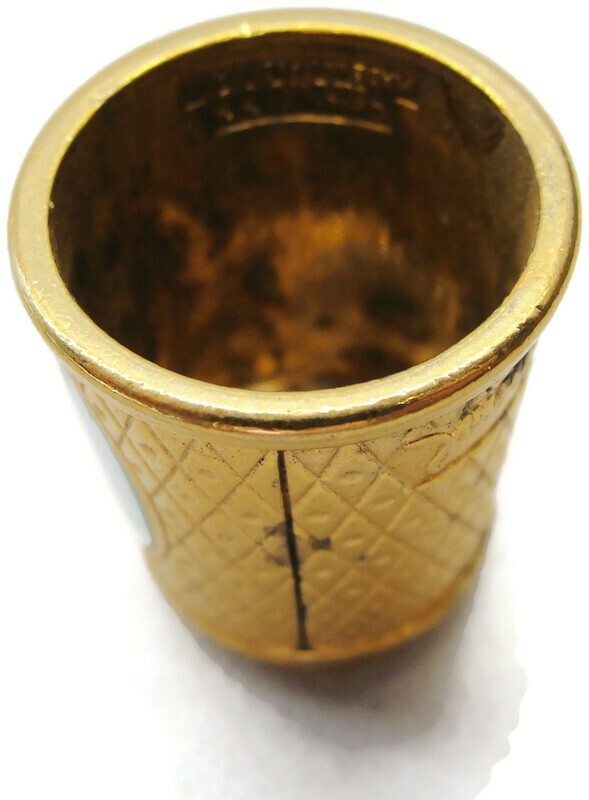 Vintage Gold Plated Metal Child Thimble J. Hummel | eBay