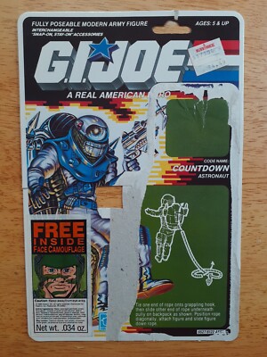 GI Joe 1989 Countdown Full File Card Cardback Original Vtg Hasbro ARAH ...