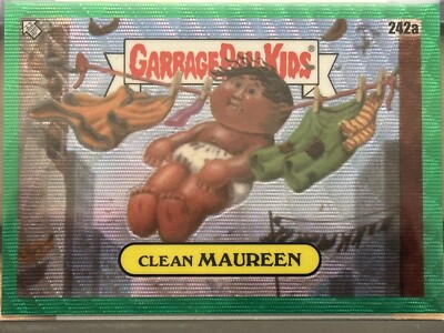 Clean Maureen (242a), Green Wave Refractor #272/299, Garbage Pail Kids ...