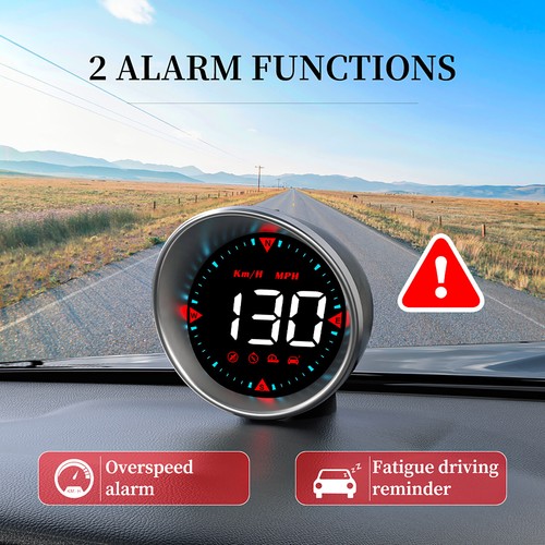 GPS HUD Digital Speedometer Car Head Up Display Universal MPH Overspeed ...