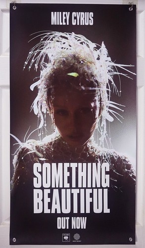 Miley Cyrus "Something Beautiful" Vinyl Banner 2025 New Promo Poster | eBay
