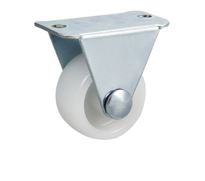 16 pieces - 1.25" White Plastic Furniture Caster Wheels For Cabinet Non ...