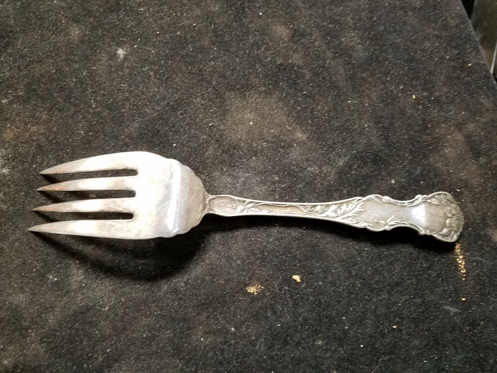 Vintage 1835 R. Wallace A1 Silverplate 8" Serving Fork | eBay