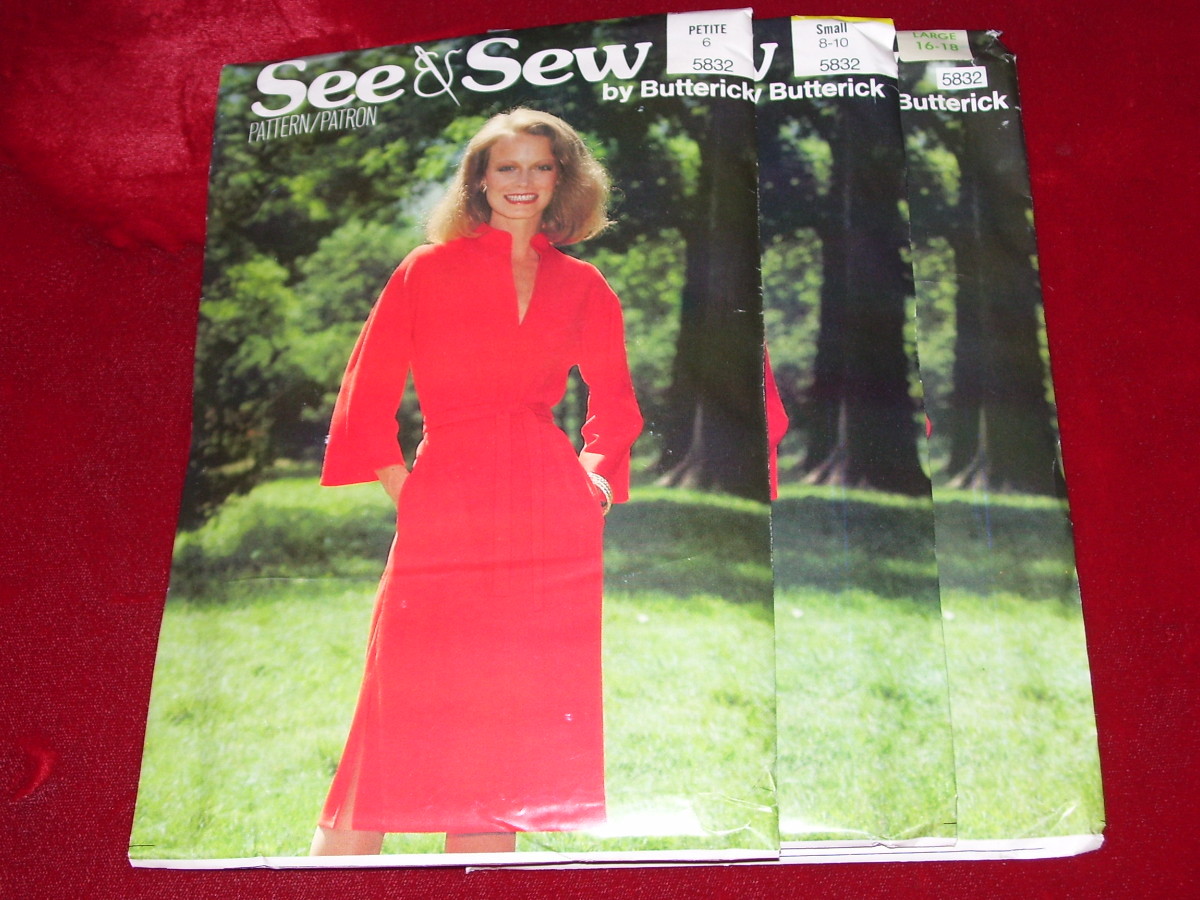 🌻 1979 UNCIRCULATED BUTTERICK #5832-LADIES DASHIKI STYLE DRESS PATTERN ...