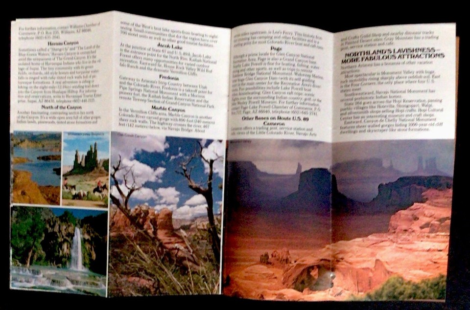 The Grand Canyon & Northern Arizona Travel Brochure With Map | eBay
