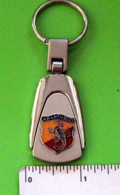 ABARTH Motors Company - keychain , key chain - teardrop shape ORIGINAL ...
