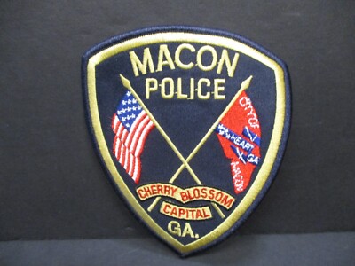 MACON, GA POLICE DEPARTMENT PATCH, CHERRY BLOSSOM CAPITAL | eBay