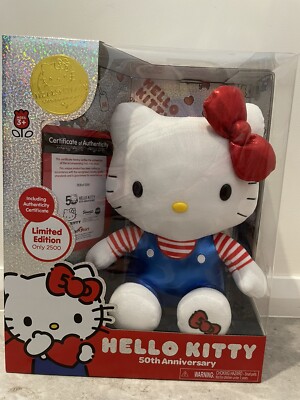 Hello Kitty Limited Edition 50th Anniversary Plush - Classic Kitty ...