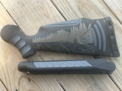 CUSTOM THOMPSON CENTER ENCORE PH BLACK ENGRAVED DEER FLEX TECH RIFLE ...