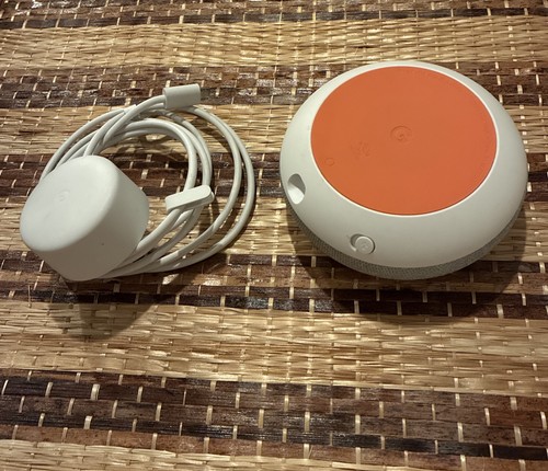 1st Generation Google Home Mini Coral Model HOA w/ Charging Cord Works ...