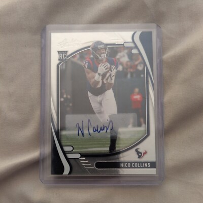 Nico Collins 2021 Panini Absolute RC Rookie Auto Autograph #127 Houston ...