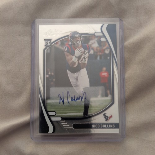 Nico Collins 2021 Panini Absolute RC Rookie Auto Autograph #127 Houston ...