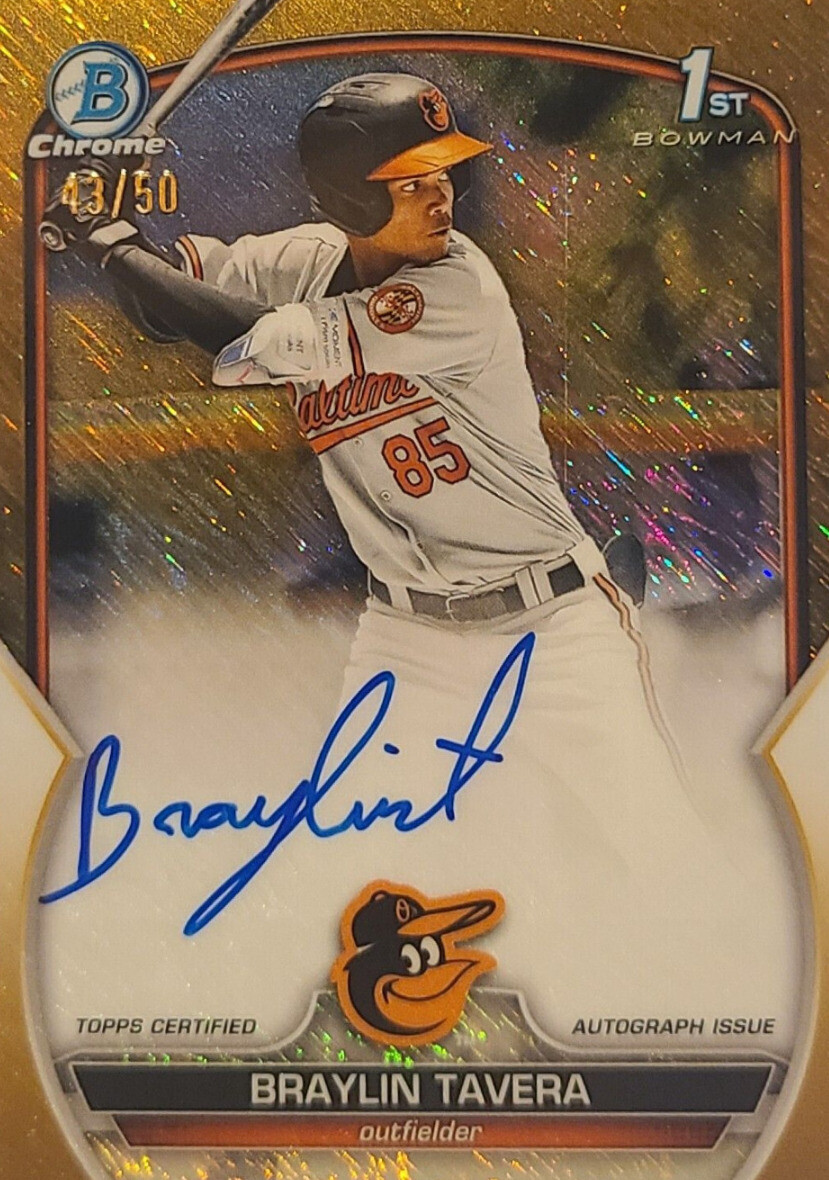 2023 Bowman - Chrome Prospect Autographs Gold Shimmer Refractor #CPA-BT ...
