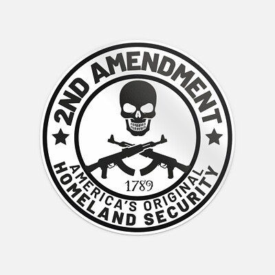 2nd Amendment America's Original Homeland Car Bumper Vinyl Sticker ...