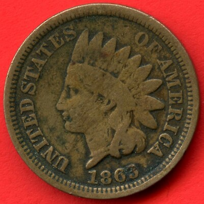 1863 United States "Indian Head" 1 Cent Coin | eBay