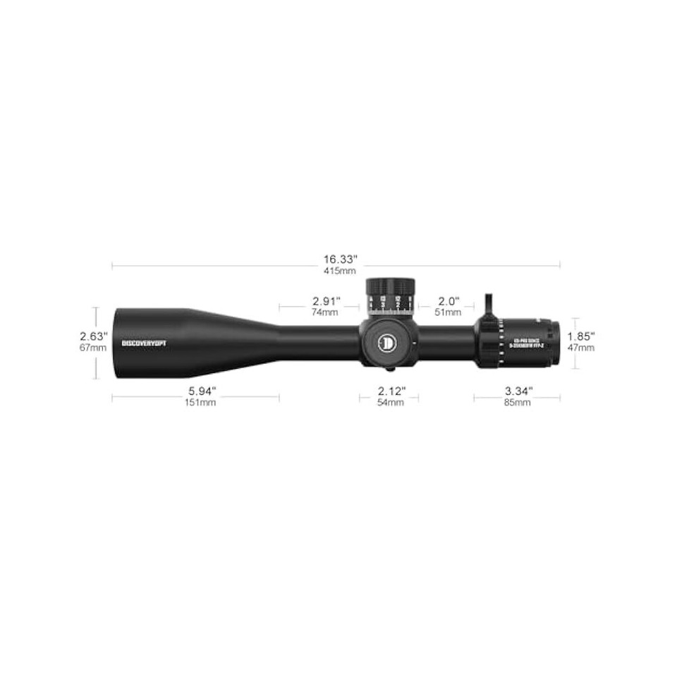 5,25x56mm Optics Rifle Scope, ED Glass, Zero Stop, Fast Focus, PRS ...