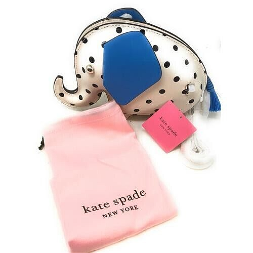 Kate Spade Cabana Dot Tiny Elephant Parchment Crossbody Very Rare! New ...