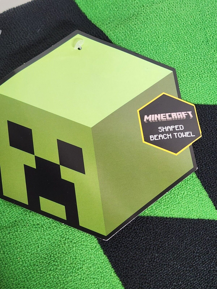 Minecraft Creeper Head Shaped Beach Towel 52 x 60 | eBay