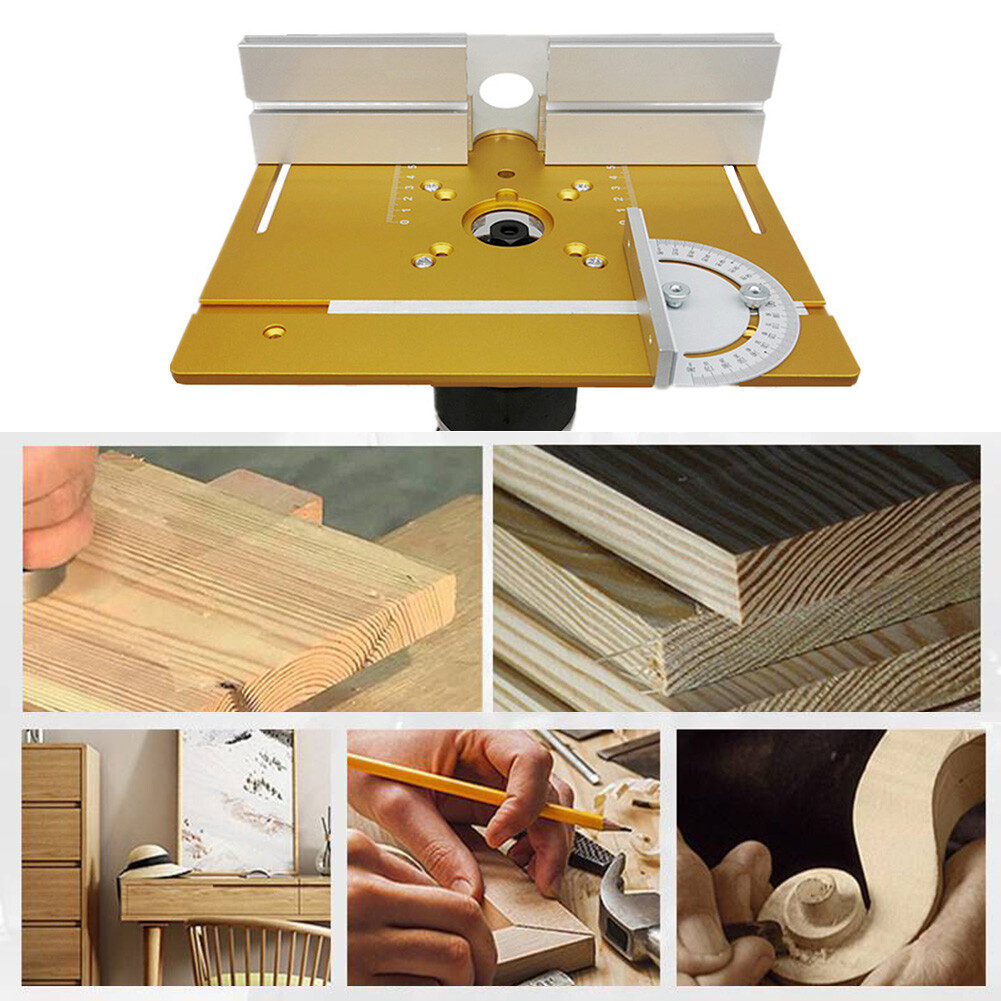 Aluminum Alloy Router Table Insert Plate Accessories DIY Woodworking ...
