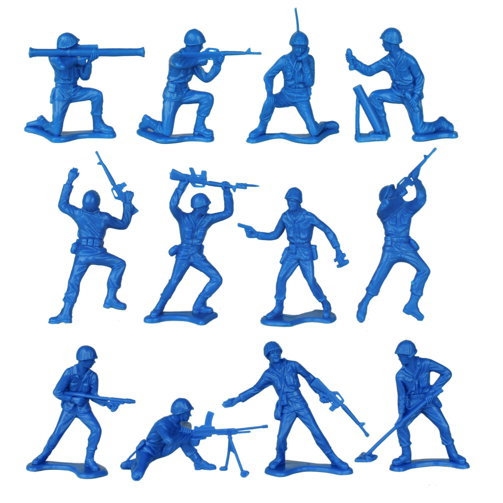 TimMee Processed Plastic Army Men Red White & Blue Tim Mee Toy Soldier ...