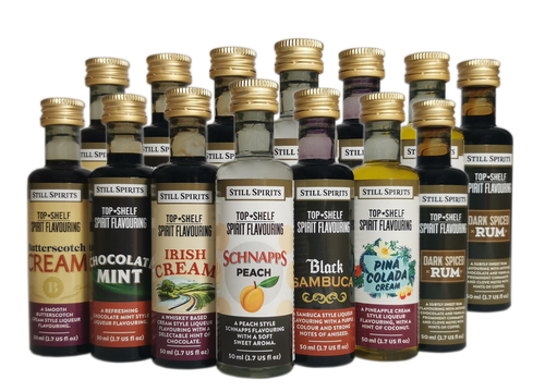 Still Spirits Top Shelf Liqueurs 50ml Spirit Flavouring Home Brewing ...