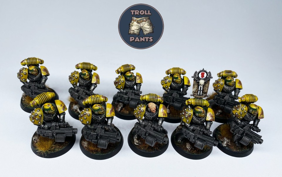 Warhammer 30k - Horus Heresy - Imperial Fists - 10 Space Marines Heavy ...