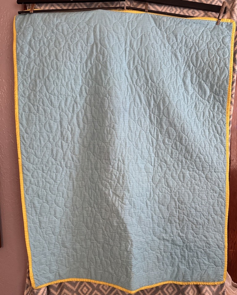 Vintage Care Bears Rainbow Handmade Quilt 35 X 45” Nursery Reversible ...