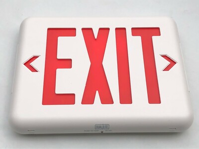 Exit Signs - Red Letters