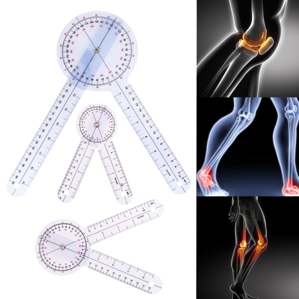 Small Goniometer Angle Finder Medical Ruler Transparent Measuring Tool ...
