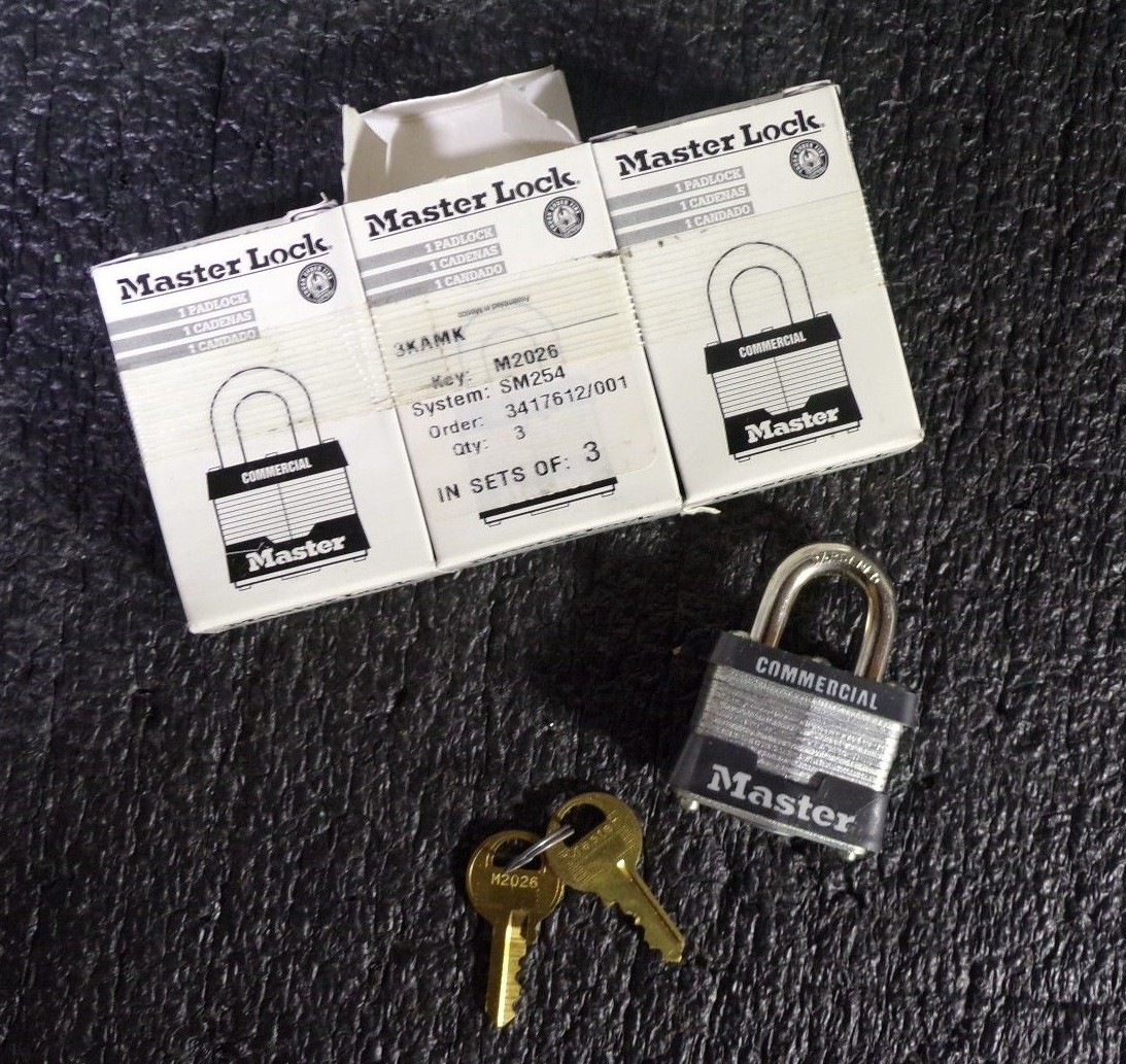 Lot of (3) Commercial Master Lock 3KAMK (M) | eBay
