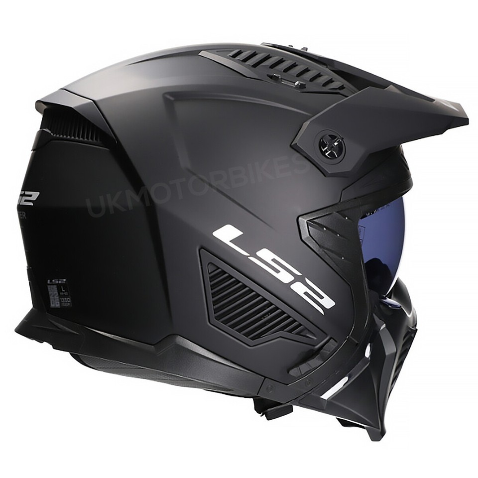 LS2 OF606 DRIFTER DEVOR MODULAR OPEN FACE MOTORCYCLE HELMET + FREE DARK ...