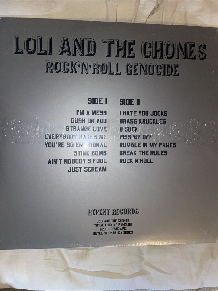 LOLI & THE CHONES TOTAL F*CKING GENOCIDE LP Garage Punk RIP OFF 90s ...