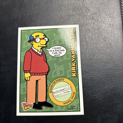 Jb10b The Simpsons Mania 2001 Inkworks #20 Kirk Van HOUTEN Millhouse ...