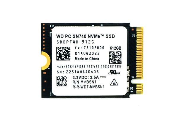 Western Digital PC SN740 512GB M.2 2230 NVMe Internal SSD (SDDPTQD-512G ...