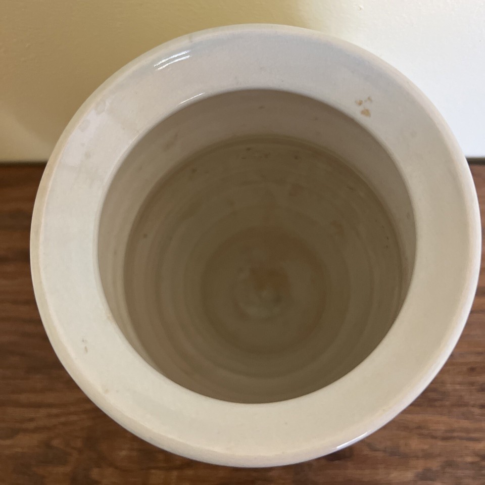 Mike Dalton Signed Pottery Vase 7.5” Butterfly Incised Art Studio ...