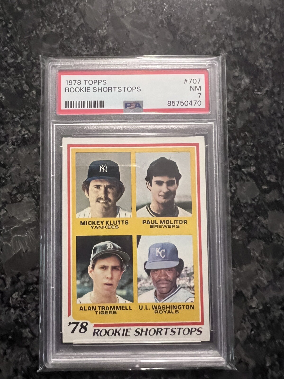 Graded 1978 Topps Paul Molitor #707 Rookie RC Baseball Card PSA 7 Near ...