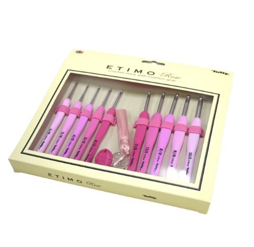 Tulip ETIMO Rose Grip crochet set TER-001 Japan Hobby Stationary ...
